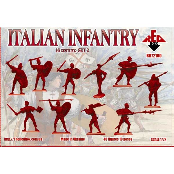 Italian Infantry Set 2 16 century 1/72
