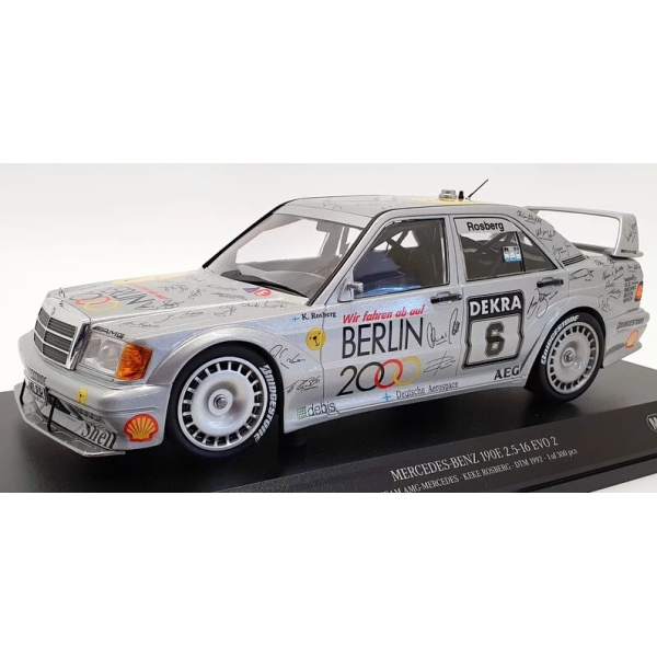 MERCEDES BENZ 190e 2.5-16 EVO 2 DTM 1992 Keke Rosberg 1/18